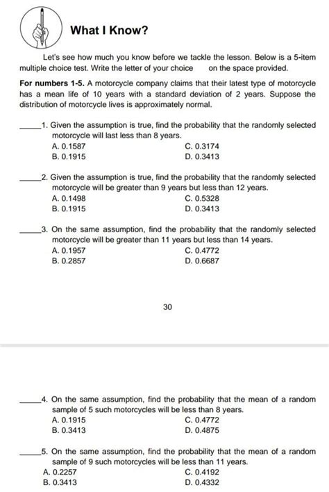 Solved What Is It Activity 1 Illustrating The Central Limit
