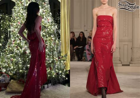 Kendall Jenner Red Sequin Dress Fashnfly