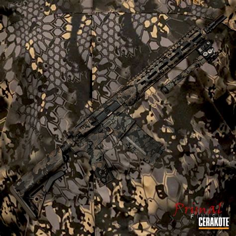 Custom Ar With Kryptek Obskura Nox Cerakote
