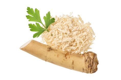 흰 배경에 고립 된 조각 더미와 파슬리와 고추 냉이 뿌리 맨 위 보기 플랫 레이 0명에 대한 스톡 사진 및 기타 이미지 0명