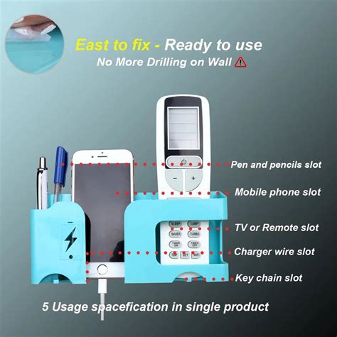 Blue Multiple Use Wall Mount Mobile Holder At ₹ 50piece Plastic