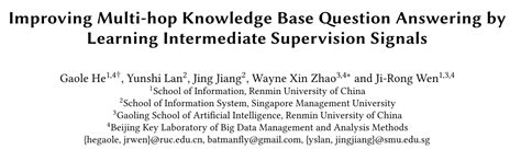 【论文每日一读】improving multi hop knowledge base question answering by