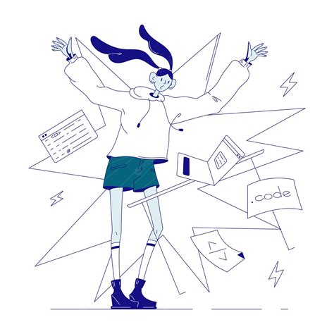 Premium Vector Programmer Lost Code