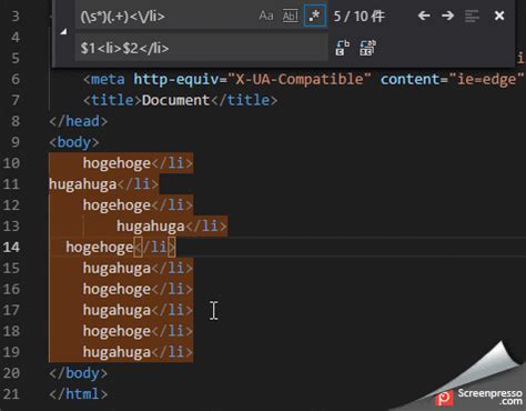 正規表現を用いてコーディングがしたい