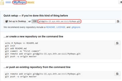 Connecting To The Kth Github Server For Students Gits Kth Intranet