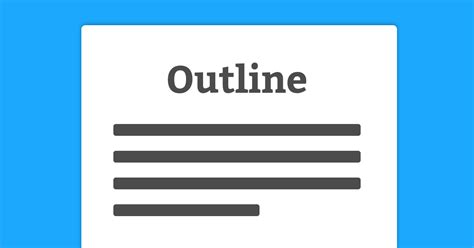 Why I Use An Outline Faidras Writing Place