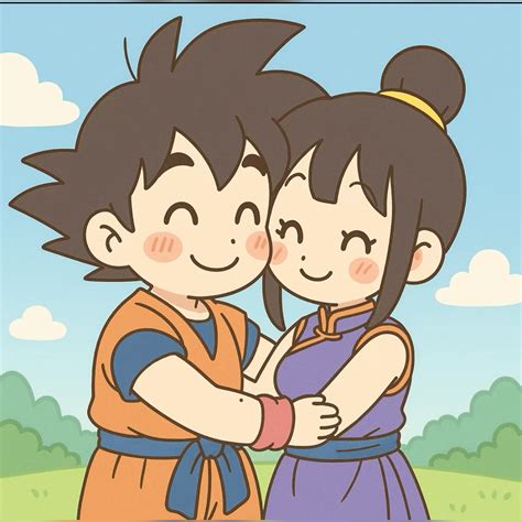 Goku Y Milk Amore Dragon Ball Z Scarabocchi