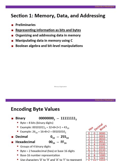 Lecture Slides 01 012 Memorg Pdf Computer Programming Encodings