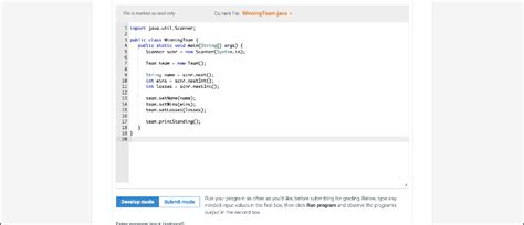 Solved 725 Lab Winning Team Classes Given Main Define