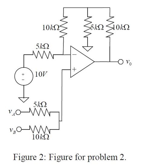solved for the circuit in figure 2 calculate the output