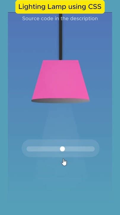 Lighting Lamp Effect Using Css 🚀 Coding Frontend Programming