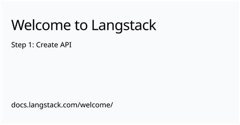 Step 1 Create Api Welcome To Langstack