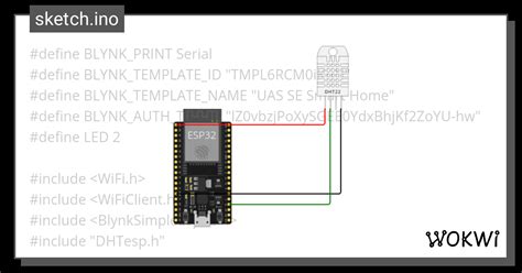 Andi Saputra 22060008 SE Blink IoT Suhu Wokwi ESP32 STM32 Arduino