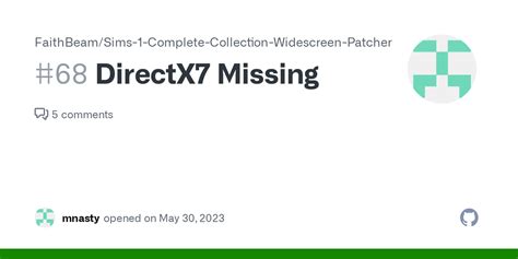 Directx7 Missing · Issue 68 · Faithbeamsims 1 Complete Collection Widescreen Patcher · Github