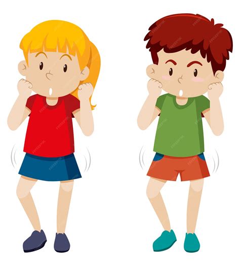 Девушка и мальчик танцуют Бесплатный вектор