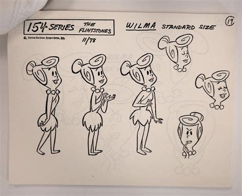 The Flintstones Lot Of Model Sheets And Drawings Hanna Barbera