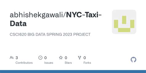 Github Abhishekgawalinyc Taxi Data Csci620 Big Data Spring 2023 Project