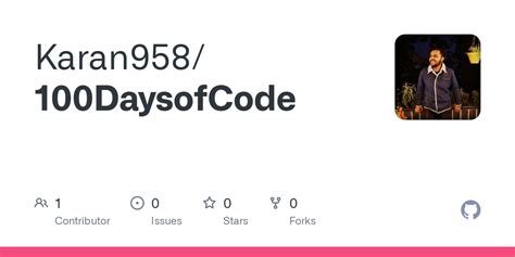 github karan958 100daysofcode