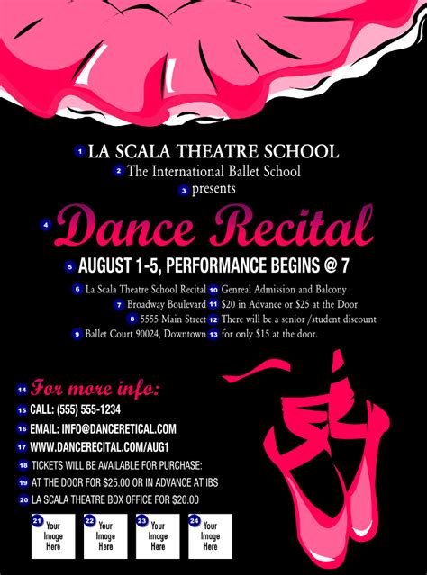Dance Recital Ad Template