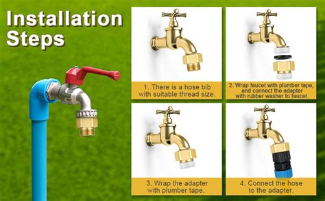 Dreyoo 1 Pack Hose Bib Brass Adapter 1 116 Inch Fine