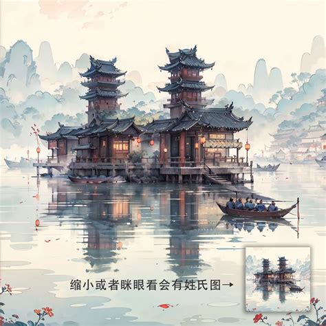 山水画AI姓氏头像生成器