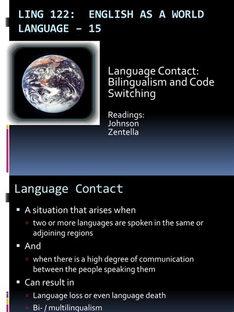 Bilingualism And Code Switching Pdf Multilingualism First Language