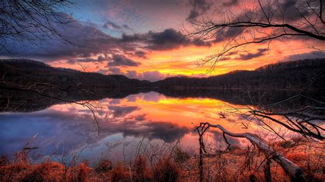 Autumn Sunset Wallpapers Wallpaper Cave