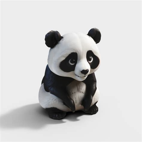 China 3d Model Panda Realistic And Cultural Icon