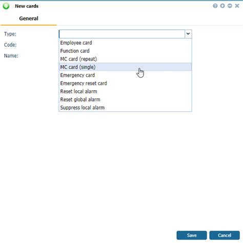 Addedit Operational Access Card