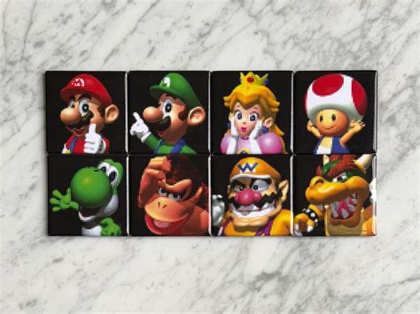 Mario Kart 64 Magnets 1 5 Player Select N64 Character Icons Etsy