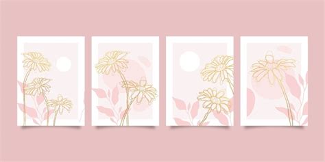 현실적인 황금 럭셔리 포스터 디자인 모음 무료 벡터