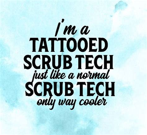 Tattooed Scrub Tech Decal 4x4 Etsy