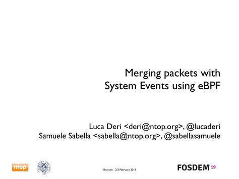 Pdf Merging Packets With System Events Using Ebpf€¦ · Tcp Under The Hood Connect An Hash