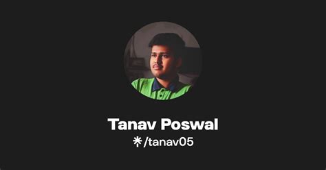 Tanav Poswal Linktree