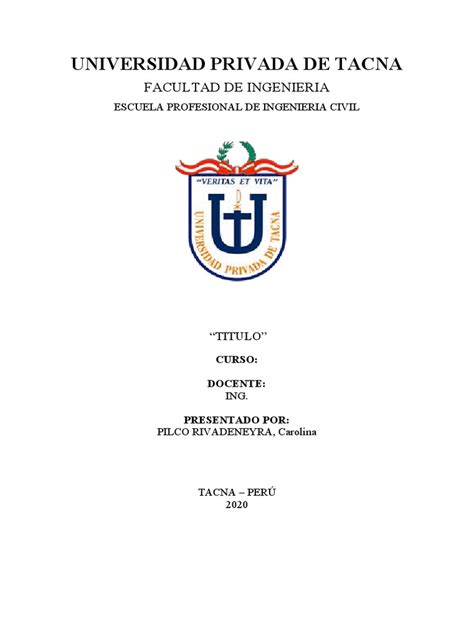 Presentación Del Curso De Ingeniería Civil En La Universidad Privada De