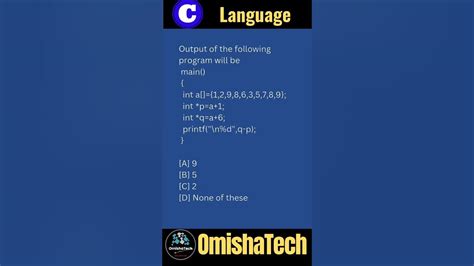 C Programming Pointer In C Shorts Clanguage Viral Pointermcqs Youtube