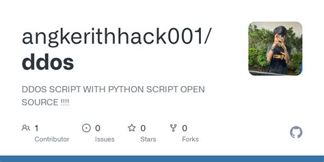 Github Angkerithhack001 Ddos Ddos Script With Python Script Open Source