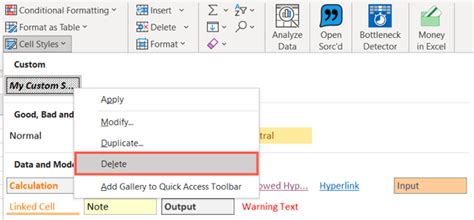 How To Use And Create Cell Styles In Microsoft Excel