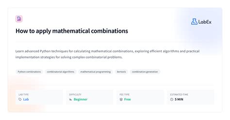How To Apply Mathematical Combinations Labex