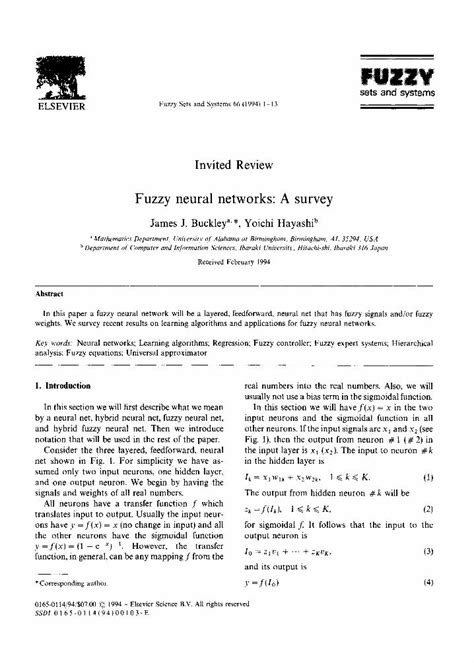 pdf fuzzy neural networks a survey dokumen tips