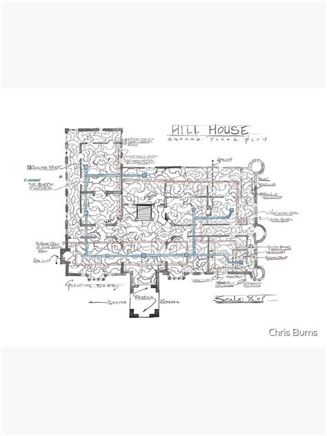Haunting Of Hill House Blueprint Premium Matte Vertical Poster Sold By