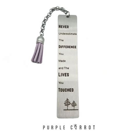 Personalized Bookmarks Purple Carrot