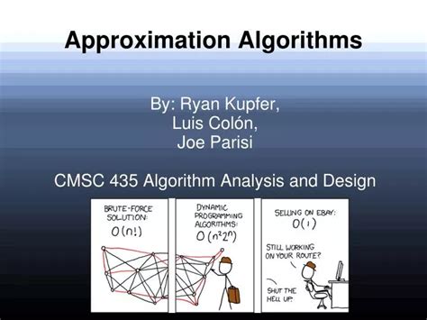 Ppt Approximation Algorithms Powerpoint Presentation Free Download Id 151688