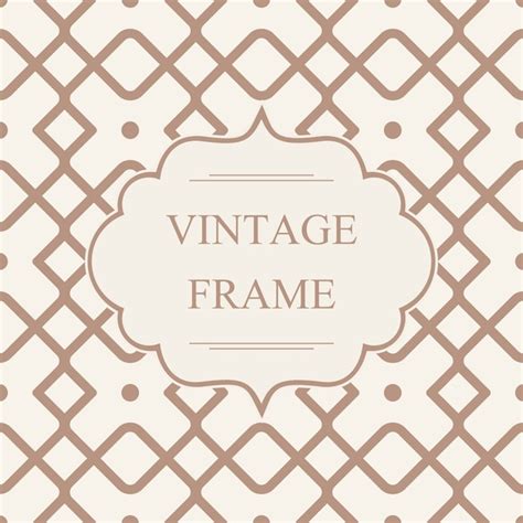 만화경 스타일에서 교차 Rhombuses와 기하학적 완벽 한 패턴에 추상 흑백 빈티지 프레임 템플릿 무료 벡터