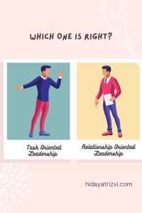 Task Oriented Vs Relationship Oriented Leadership Styles Which One Is Right Hidayat Rizvi