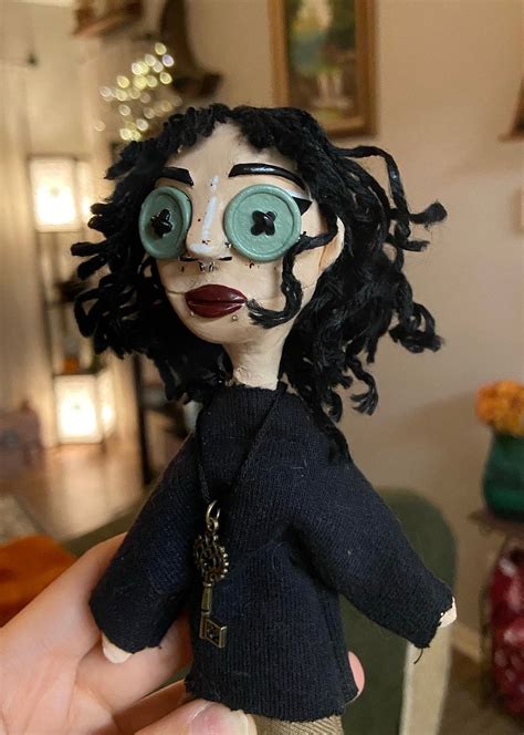 Custom Coraline Doll And Wybies Note Etsy
