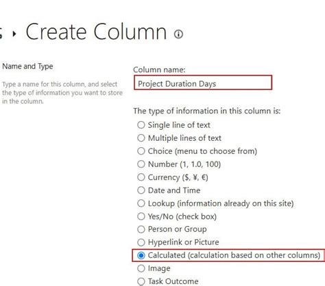 Sharepoint Calculated Column Date Examples