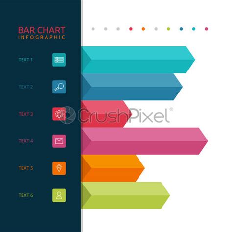 Arrow Bar Graphic Chart Statistic Data Infographic Stock Vector 5241199 Crushpixel