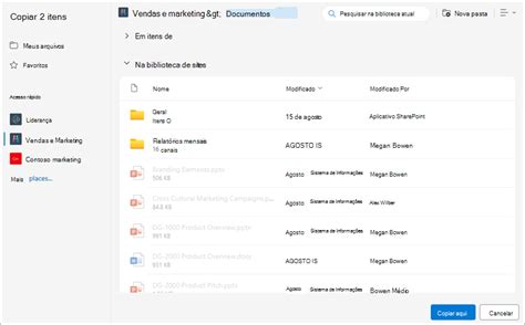 Mover Ou Copiar Arquivos No SharePoint Suporte Da Microsoft