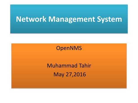 Opennms Presentation Pptx